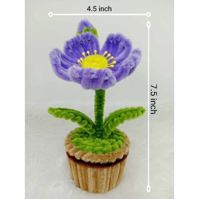 FUZZY WIRE FLOWER POT for house decoration souvenir perfect gift ideas ...