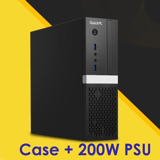MiniPc Case + 200W PSU TFX QuickPC For ITX Motherboard For NAS Can Fit ...