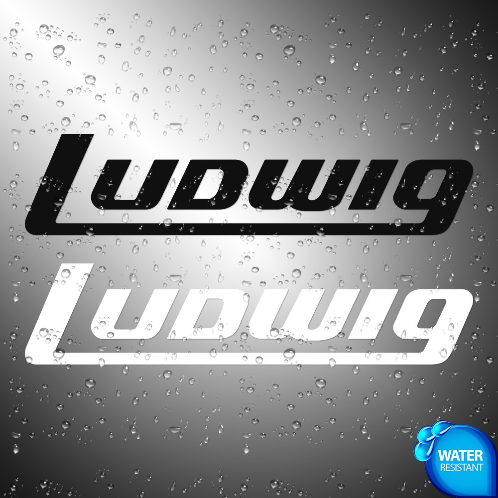 Sticker | Ludwig Drums Sticker | Logo | Weather Proof Decal | 8 inches ...