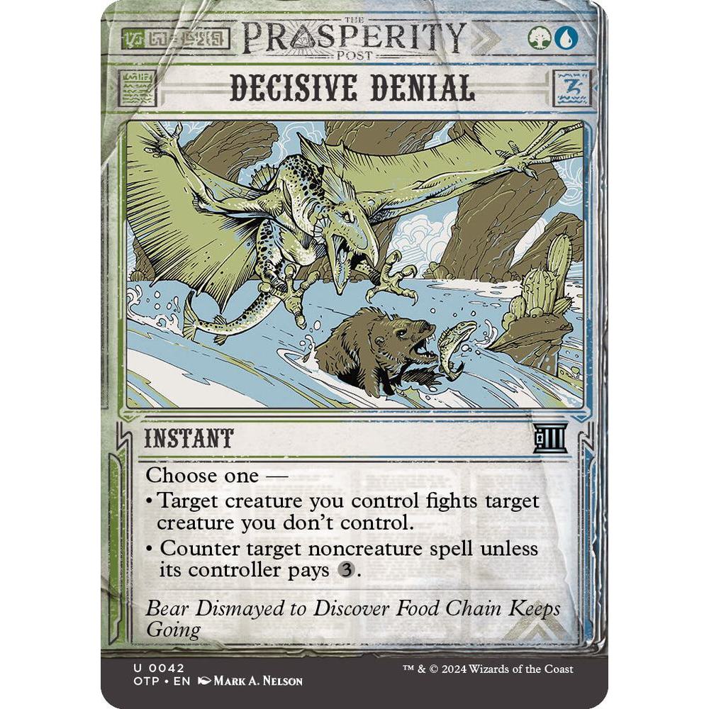 Magic: The Gathering | Decisive Denial (SC BN) | Outlaws of Thunder ...