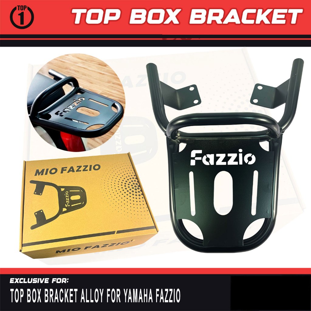Top1 Motors Full Alloy Topbox Bracket For Yamaha Fazzio Motorcycle ...