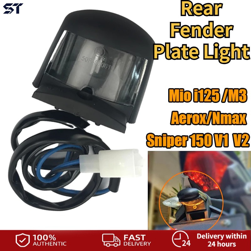 Sniper 150 155 Mio i125 M3 AEROX Nmax plate lamp lampu rear fender ...