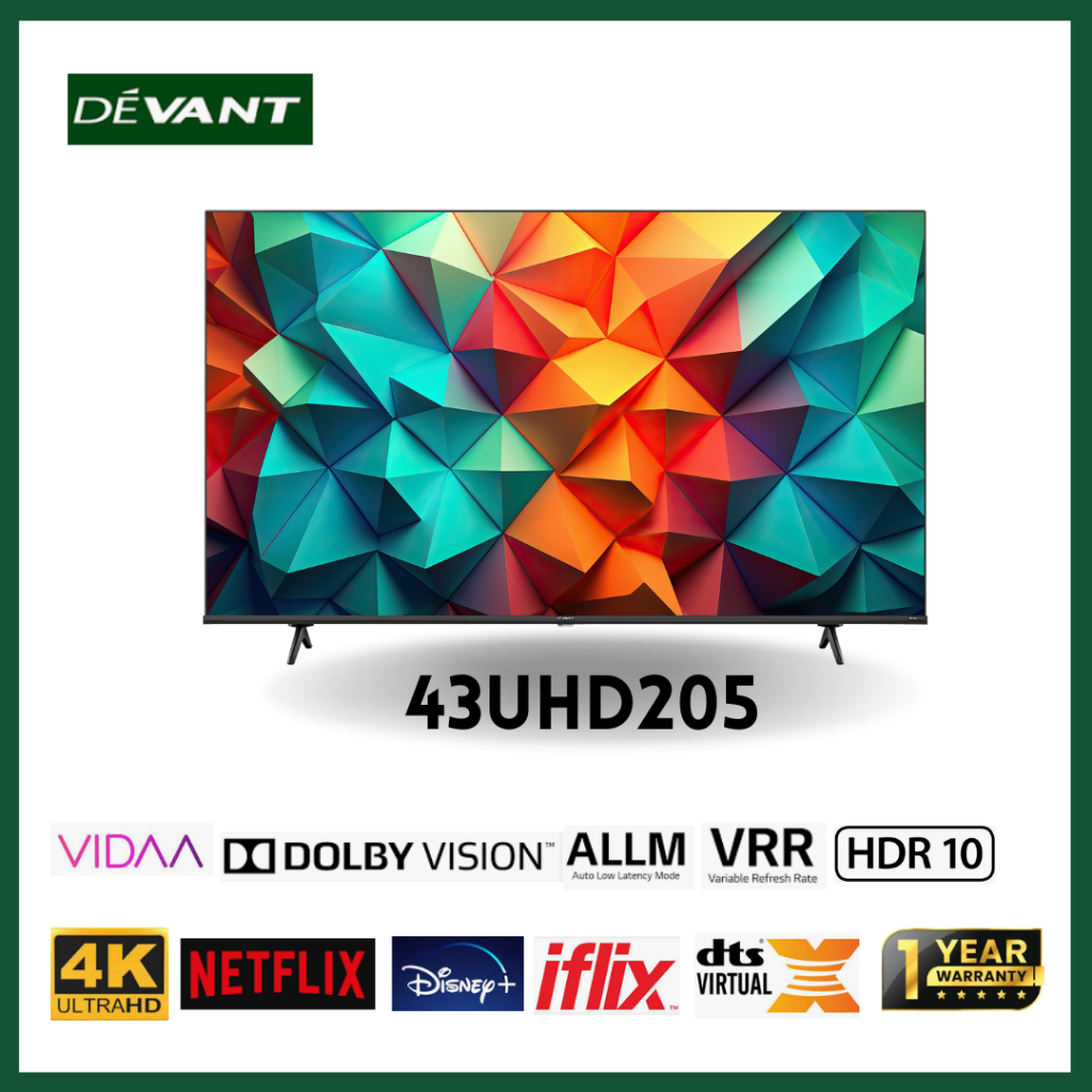 DEVANT 43UHD205 43 inch Ultra HD (UHD) 4K Smart TV - Netflix, Youtube ...