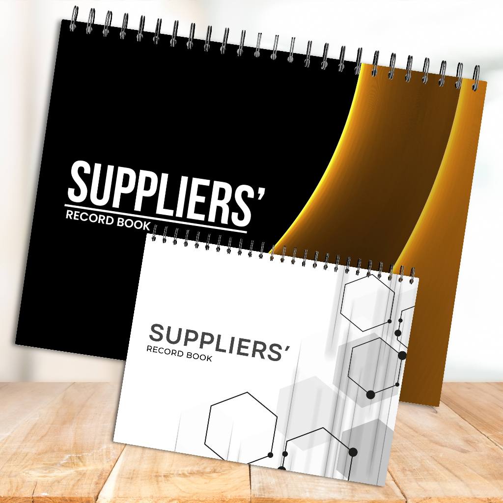 Suppliers' Record Keeping Notebook for Small Business Owners and ...