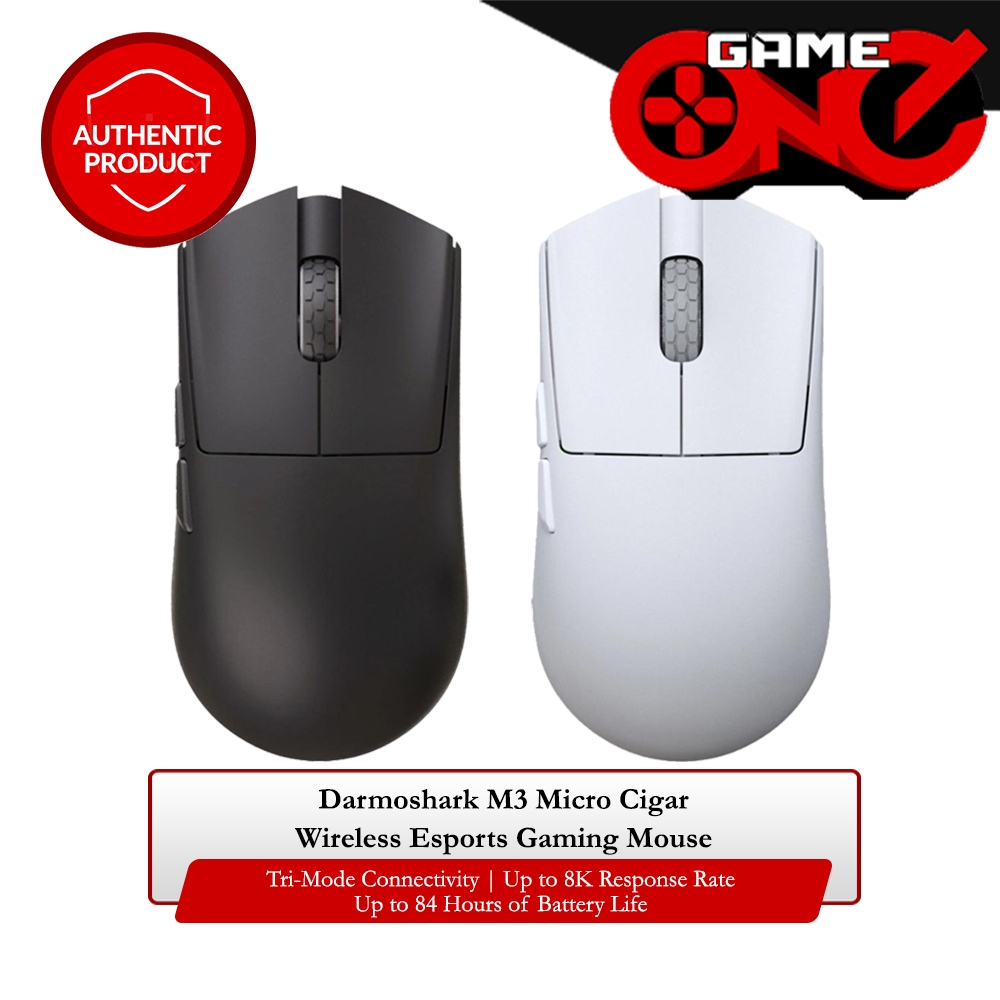Darmoshark M3 Micro Cigar Ultralight Tri-Mode Wireless Esports Gaming ...