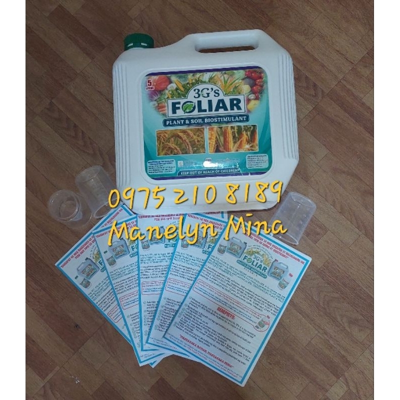 3G's Foliar Plant And Soil Biostimulant 1 container (5 Liters) FPA ...