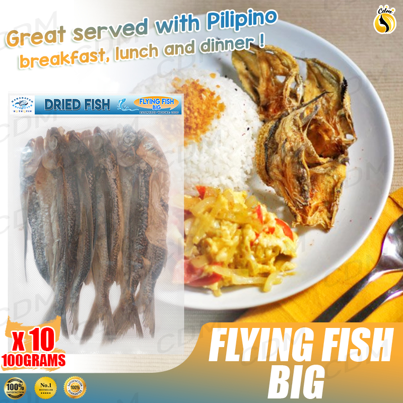 Dried Fish FLYING FISH BIG Daing na Barongoy Isda ( 200g/400g/ Kg ) Sun ...