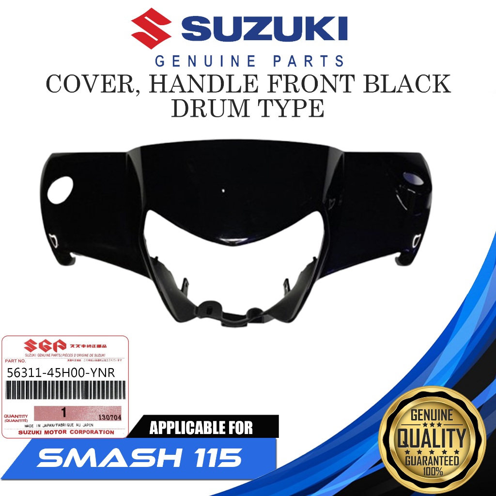 SUZUKI GENUINE COVER, HANDLE FRONT BLACK FOR SMASH 115 ( DRUM TYPE ...