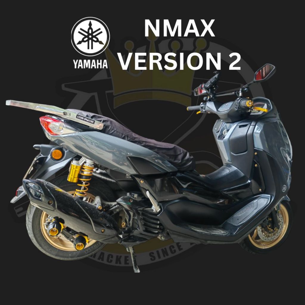 Yamaha NMAX V2/V3 FLAT BAR ORIGINAL J.COM Heavy Duty Top box Monorack ...