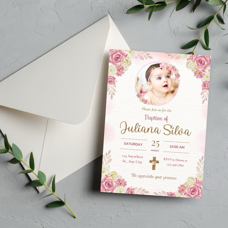 3R 4R invitation cards for Wedding Baptism and birthday Minimum 12pcs ...