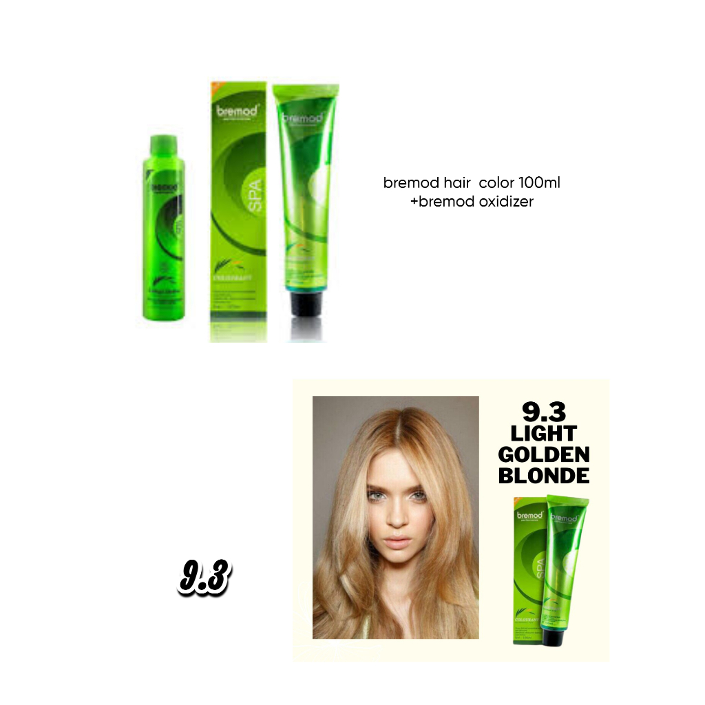 bremod hair color 100ml with small oxidizer (9.3) | Shopee Philippines