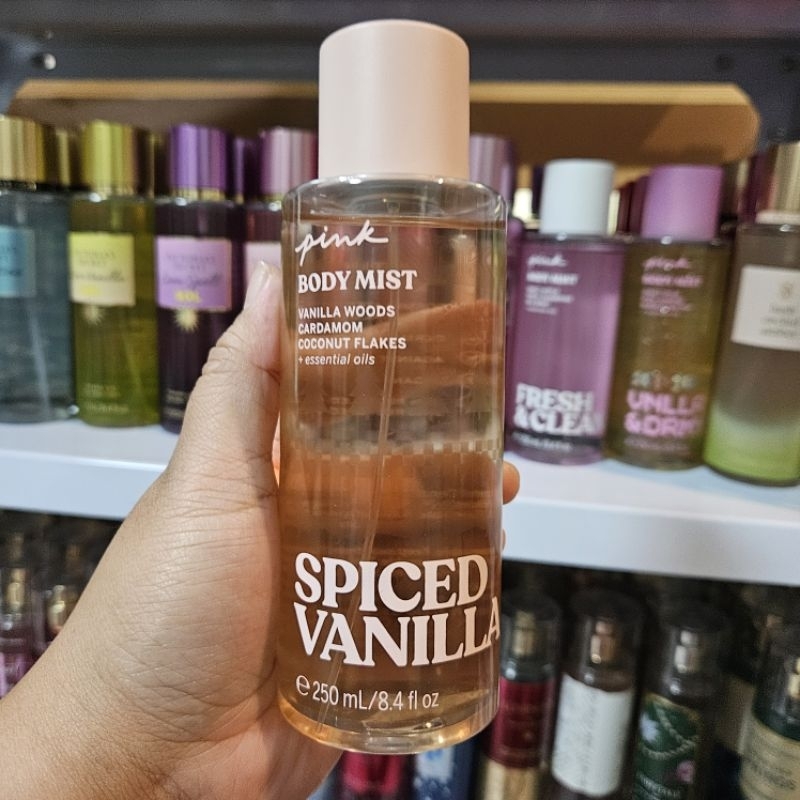 Victoria's Secret Pink SPICED VANILLA Fragrance Mist 250ml | Shopee ...
