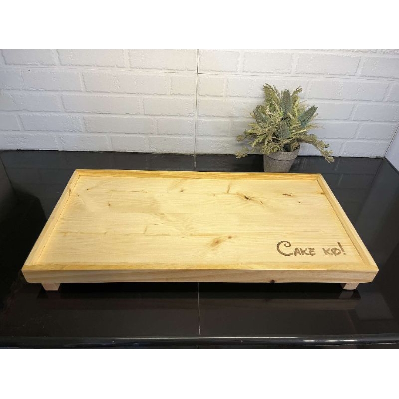 LONG ELEVATED TRAY/RISER/WOODEN TRAY/MULTIPUTPOSE TRAY | Shopee Philippines