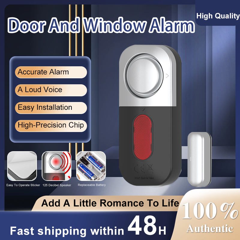 130dB Entry Alarm Wireless Door Window Magnetic Sensor Burglar Alarm ...