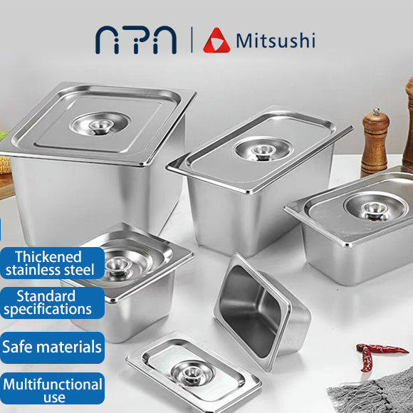 Nipiin 304 Stainless Steel Box With Lid Kitchen Storage Box Household ...