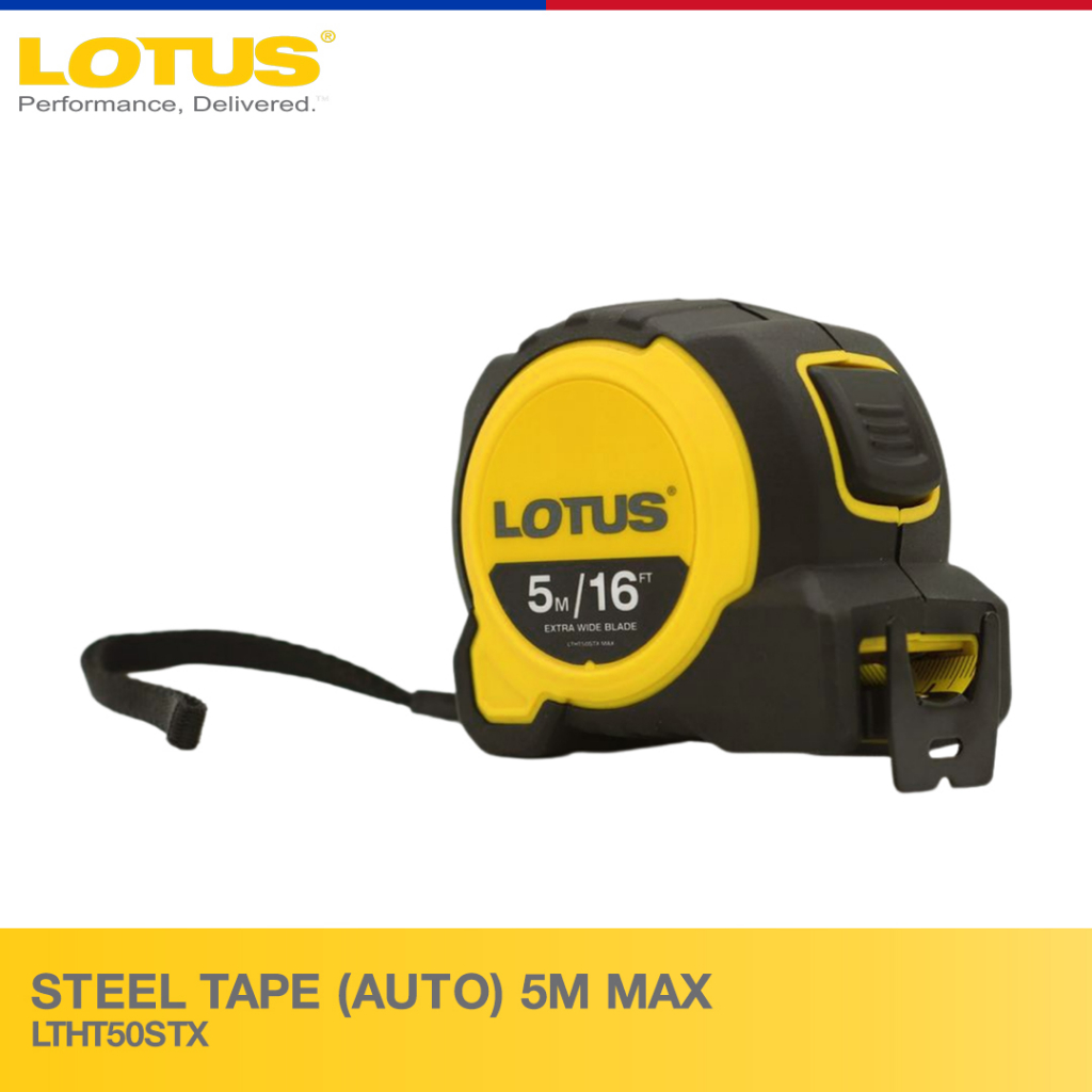 Lotus Steel Tape with Dual Print + AUTO LOCK 10M | 8M | 5M - Measuring Tape | Shopee Philippines