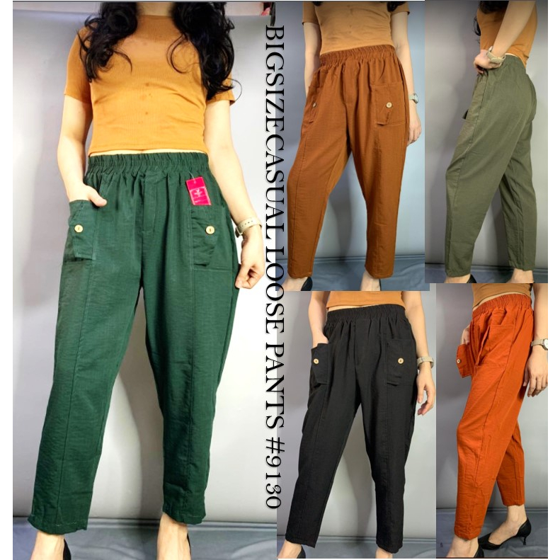ON SALE! (28-44) Freesize Trouser Casual Formal Garterized Highwaist ...