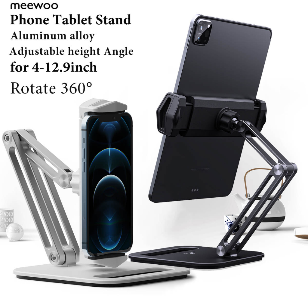Meewoo Tablet Stand for ipad Stand Adjustable Aluminum Metal Base Phone ...