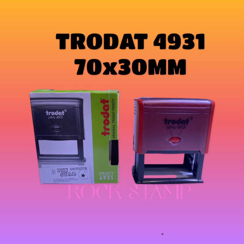 Trodat 4931 PERSONALIZED SELF INKING STAMP | Shopee Philippines