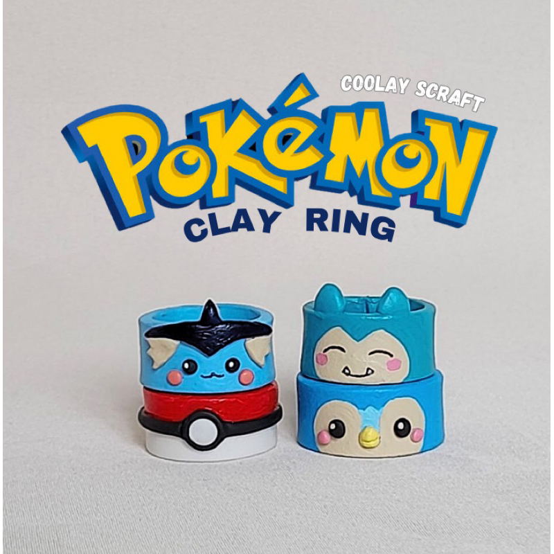Pokemon Clay rings by CooLAY Scraft | Shopee Philippines