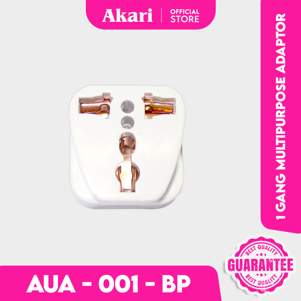 Akari 1 Gang Multipurpose Socket Adaptor (AUA-001-BP) | Shopee Philippines