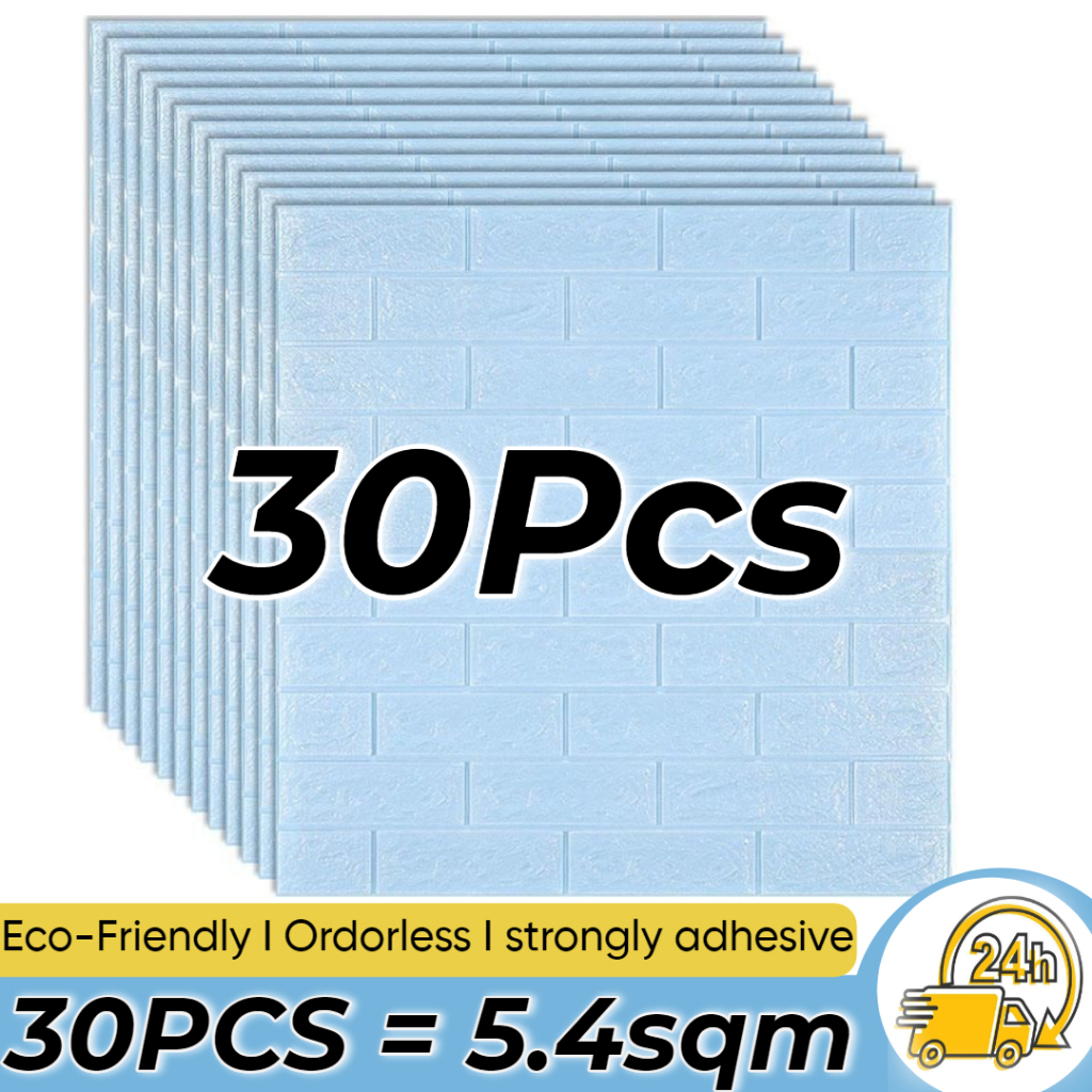 30PCS 38x35cm 3D Wallpaper Home Decor Self Adhesive Wall Sticker ...