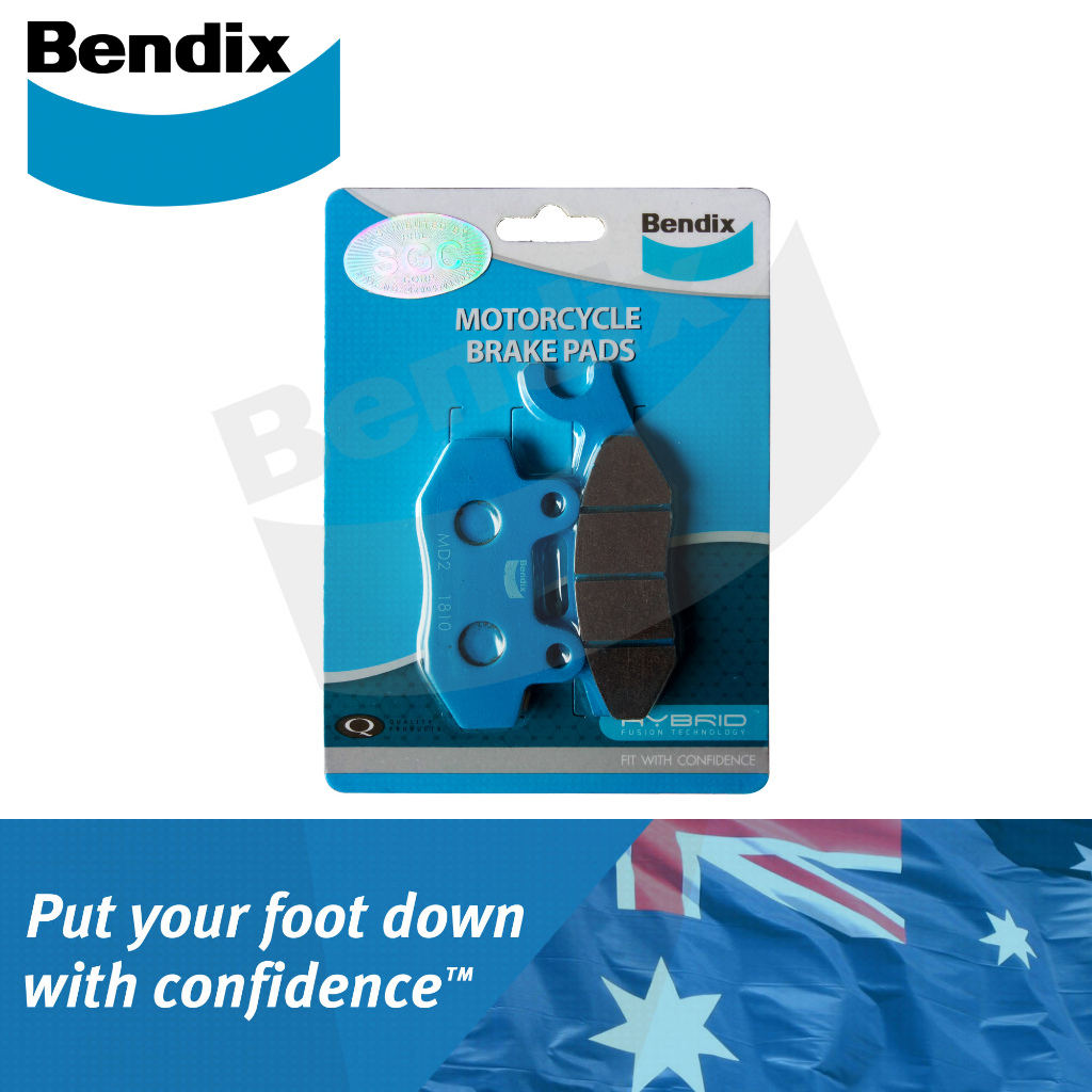 Bendix Motorcycle Brake Pads Front for Suzuki Raider 150 Carb/150 FI ...