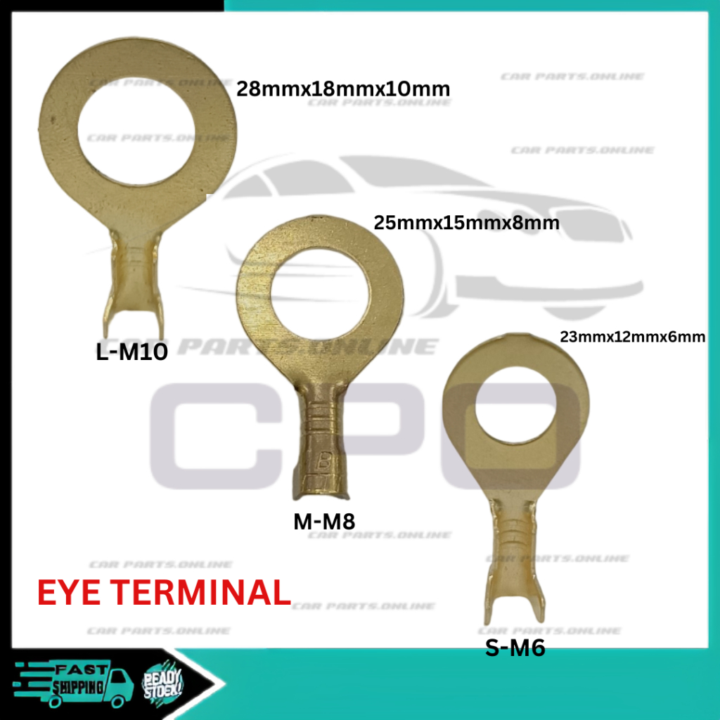 CPO Car terminal 1PC Ring Terminal Cable Lug Ring Terminal Electrical ...