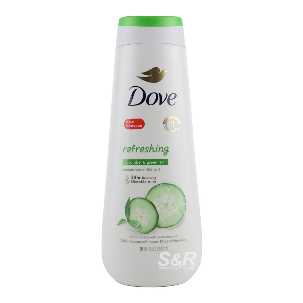Dove Refreshing Cucumber and Green Tea Nourishing Body Wash 591mL ...