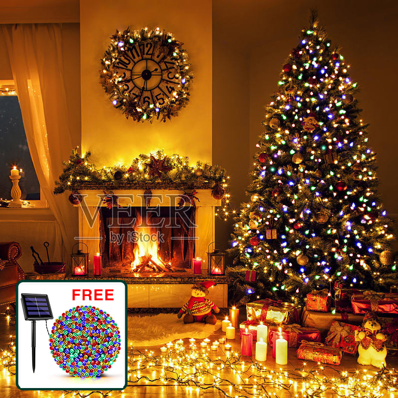 Green Christmas Tree 150CM / 5ft (With Free Solar Fairy Light 12m ...