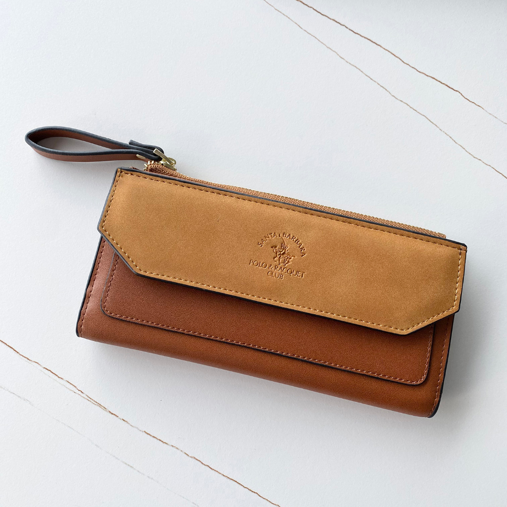 Santa Barbara Polo & Racquet Club Ladies Wallet #149 with Gold Zipper ...