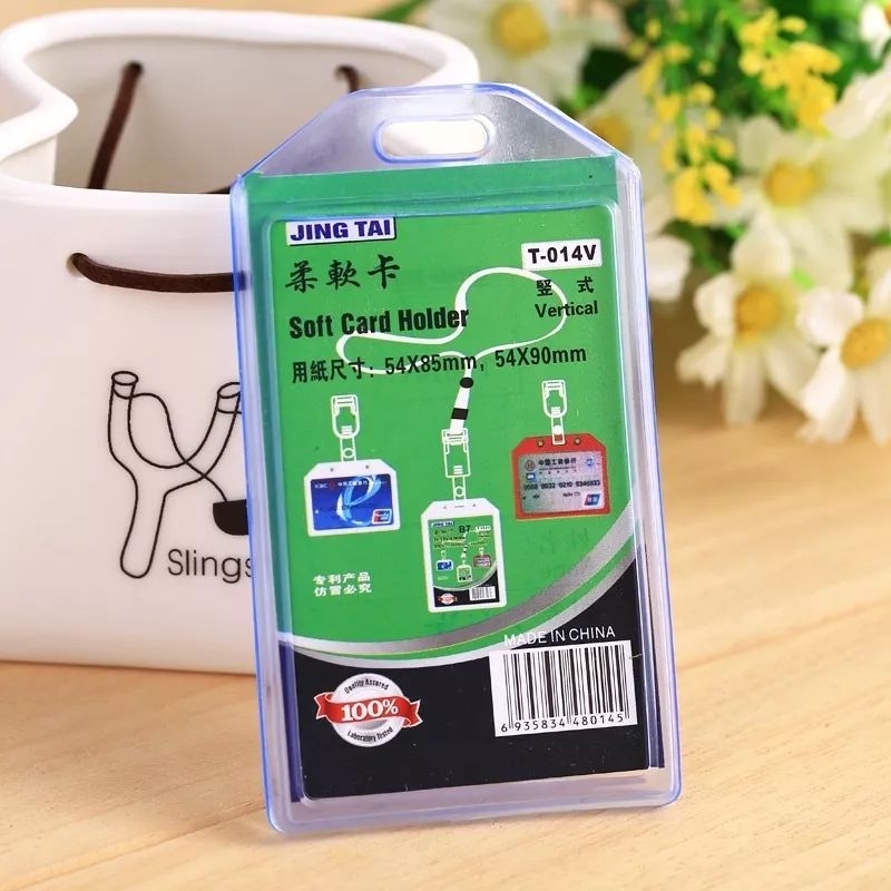 ID Card Case PVC ID Size T-014 Vertical/Horizontal | Shopee Philippines