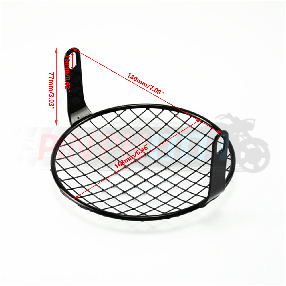 Motorcycle Headlamp Net Cover Cross Grille Headlamp Net Cover Retro ...