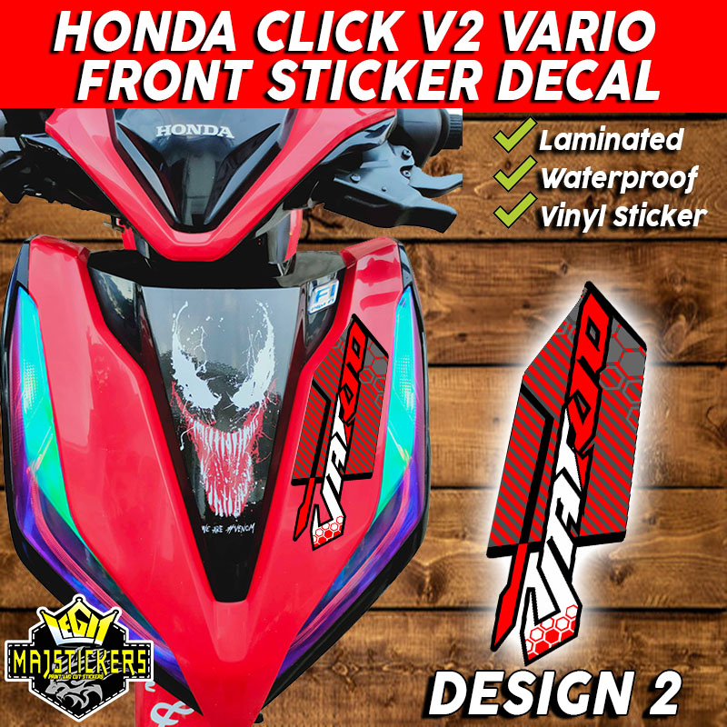 Honda Click V2 Vario Front Sticker Decal Design 2 | Shopee Philippines