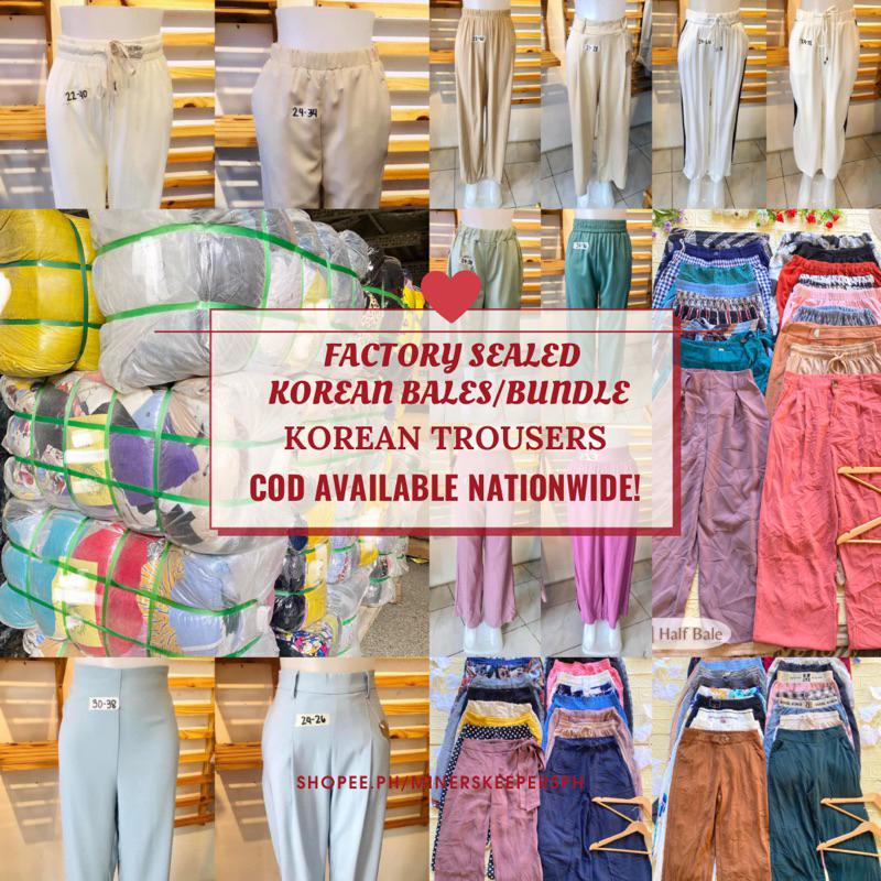 Factory Sealed Ukay Korean Bundles | Whole Bale | Trouser mix ...
