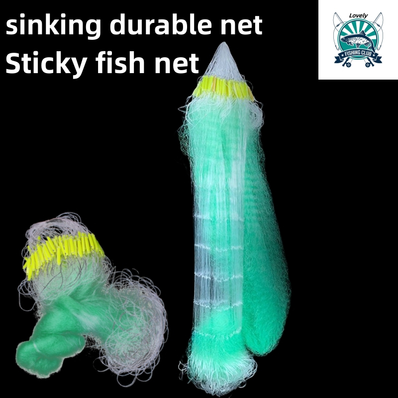 Sinking Durable Net Three-Layer Green Floating Net Fishing Trap Net ...
