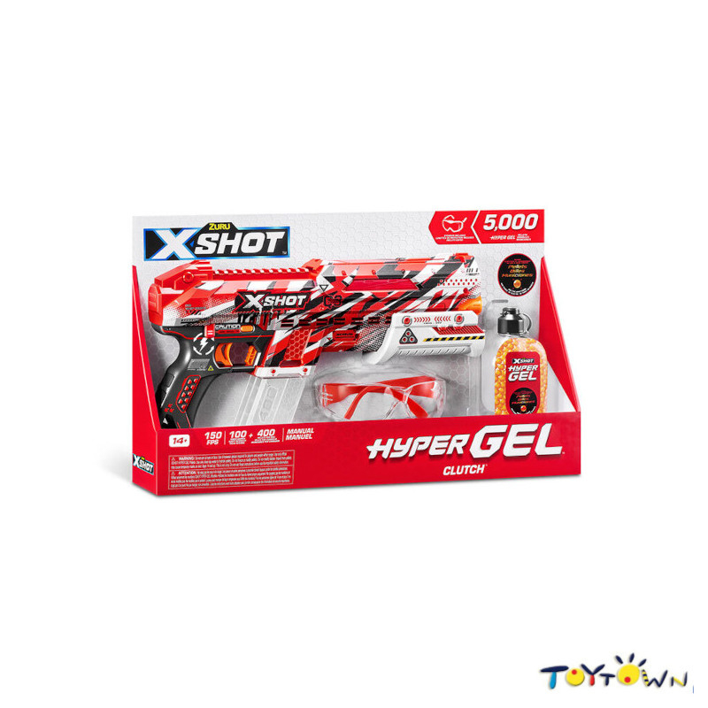 X-Shot Hyper Gel Clutch Blaster(5,000 Hyper Gel Pellets) by ZURU ...