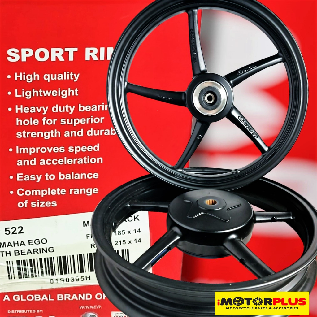 RCB Mags RB5 for Mio Sporty Matt Black 1.85F 2.15R 14" | Shopee Philippines