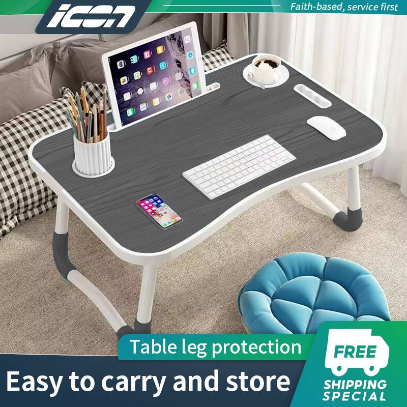 ICON Study Table Laptop Foldable Table Folding Mini Bed Table Desk ...