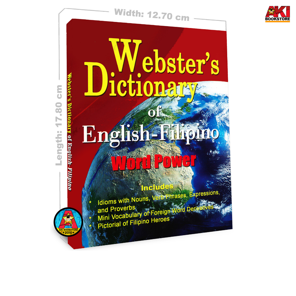 AUTHENTIC Webster's Dictionary of English-Filipino Word Power © 2014 ...