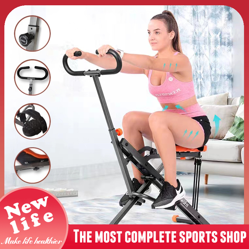 NEW LIFE Power Squat for Abdominal Body, Exercise Equipment, Row-N-Ride ...