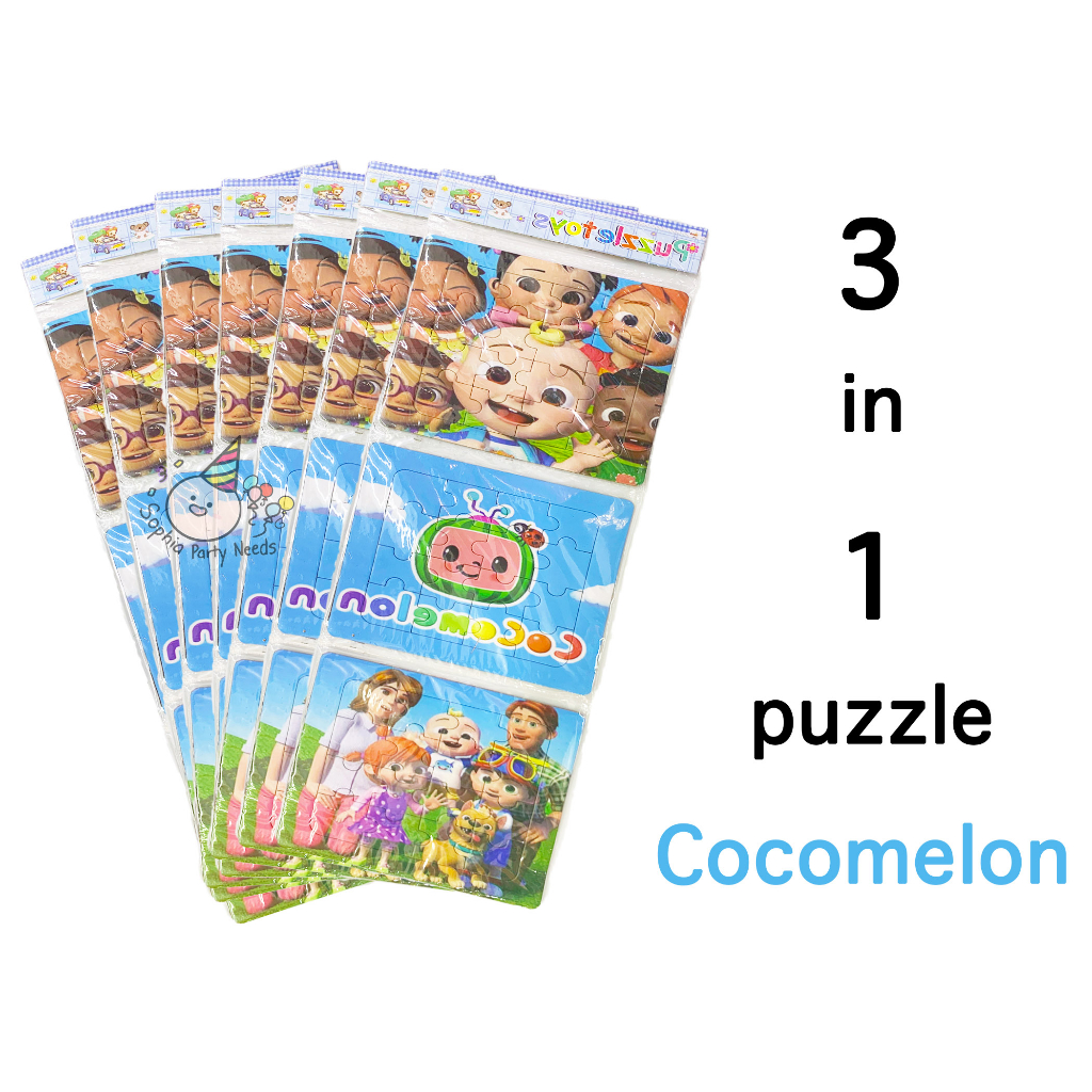 JJ Coco Melon 3in 1 Puzzle Giveaway Items GIft | Shopee Philippines