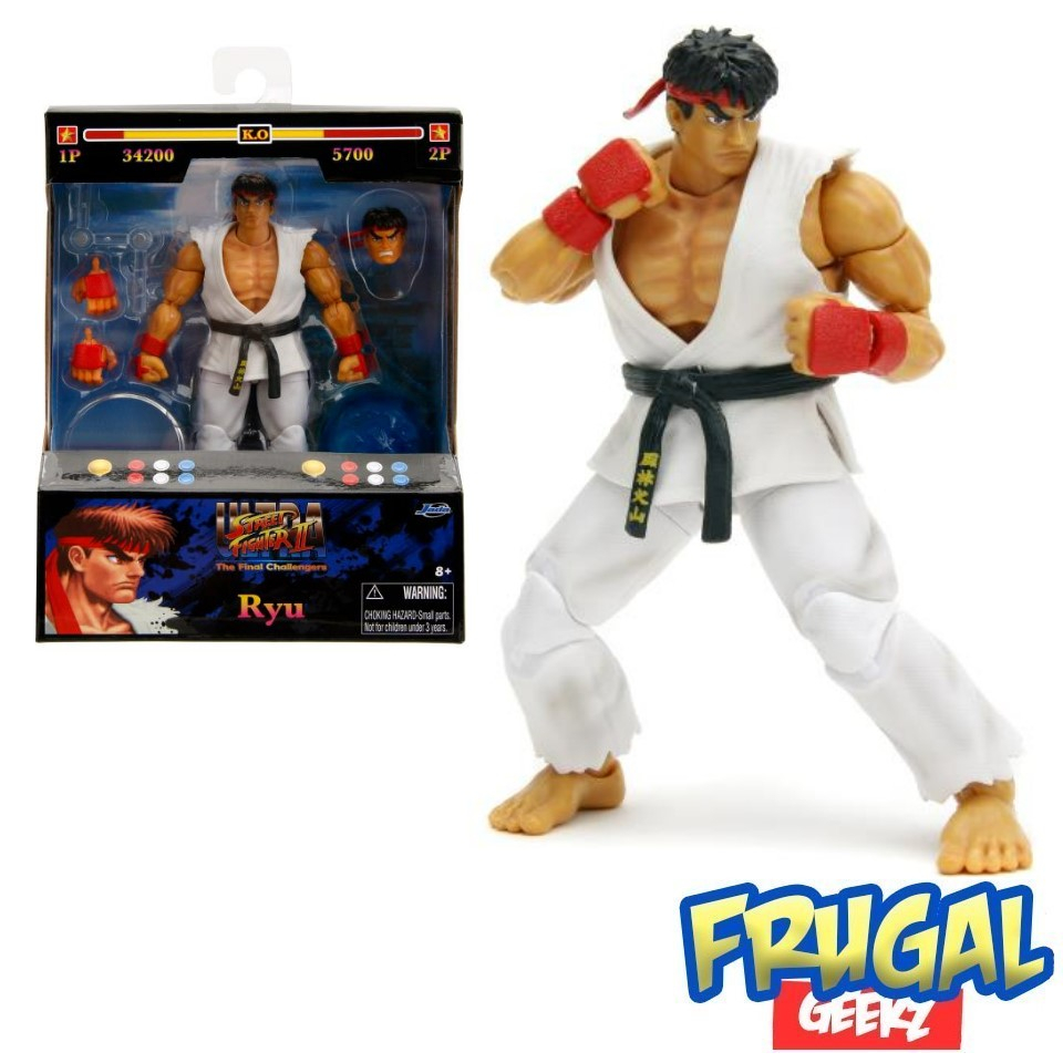 Jada Toys: Ultra Street Fighter II: The Final Challengers - Ryu 1/12 Scale Action Figure ...