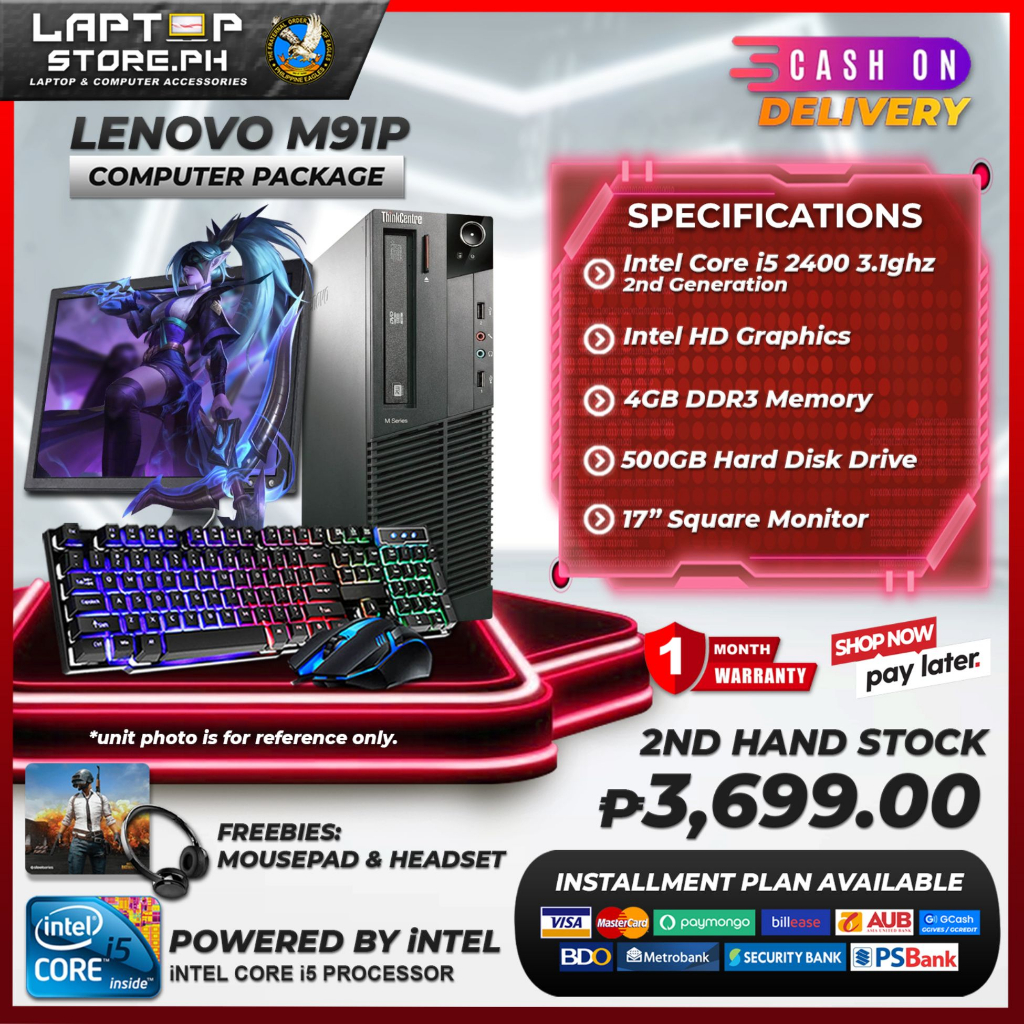 Computer Set LENOVO M91P SFF Intel Core i5 2100 3.1ghz-8gb 500gb 17 ...