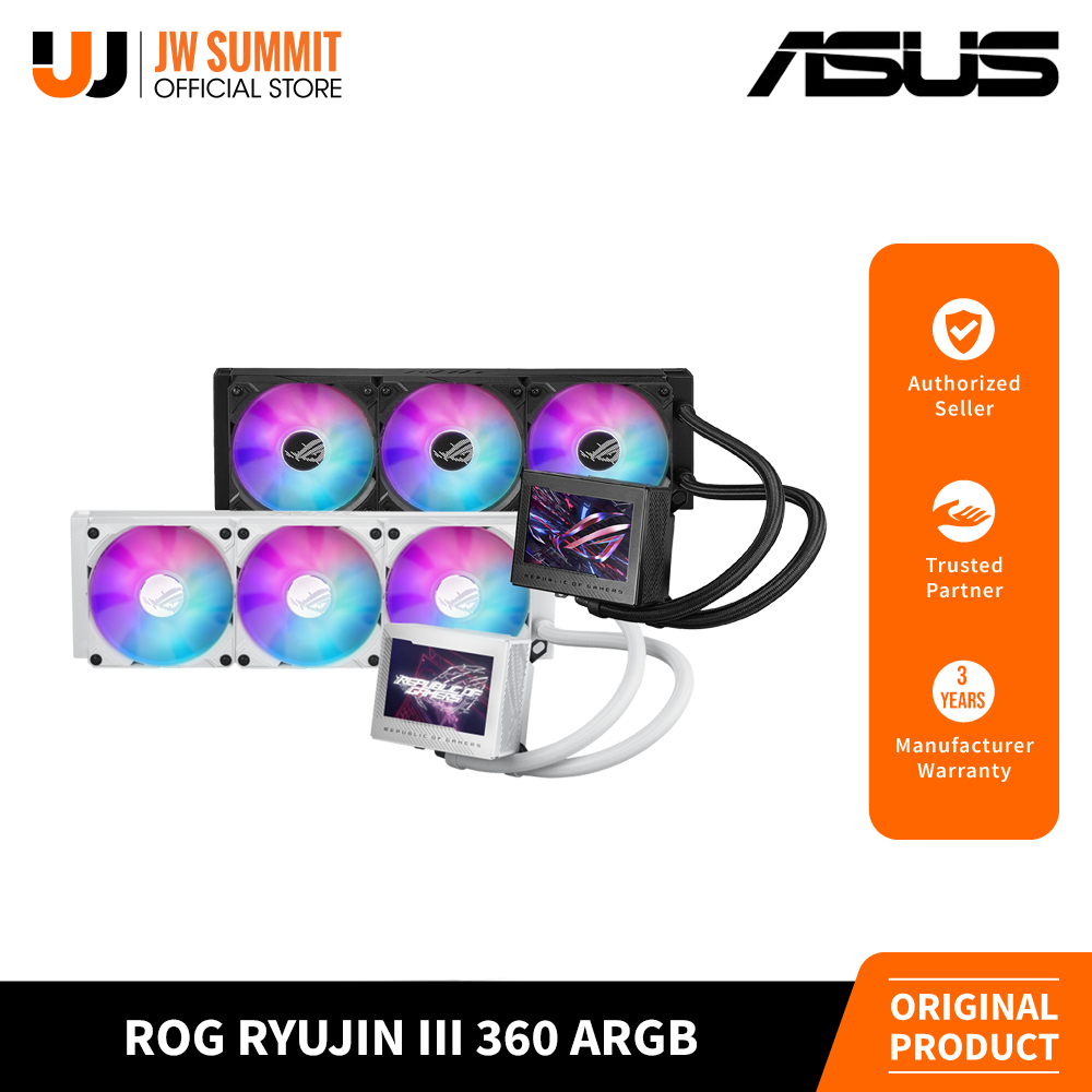 Asus ROG RYUJIN III 360 ARGB AIO Magnetic Daisy-chainable Fan Liquid ...