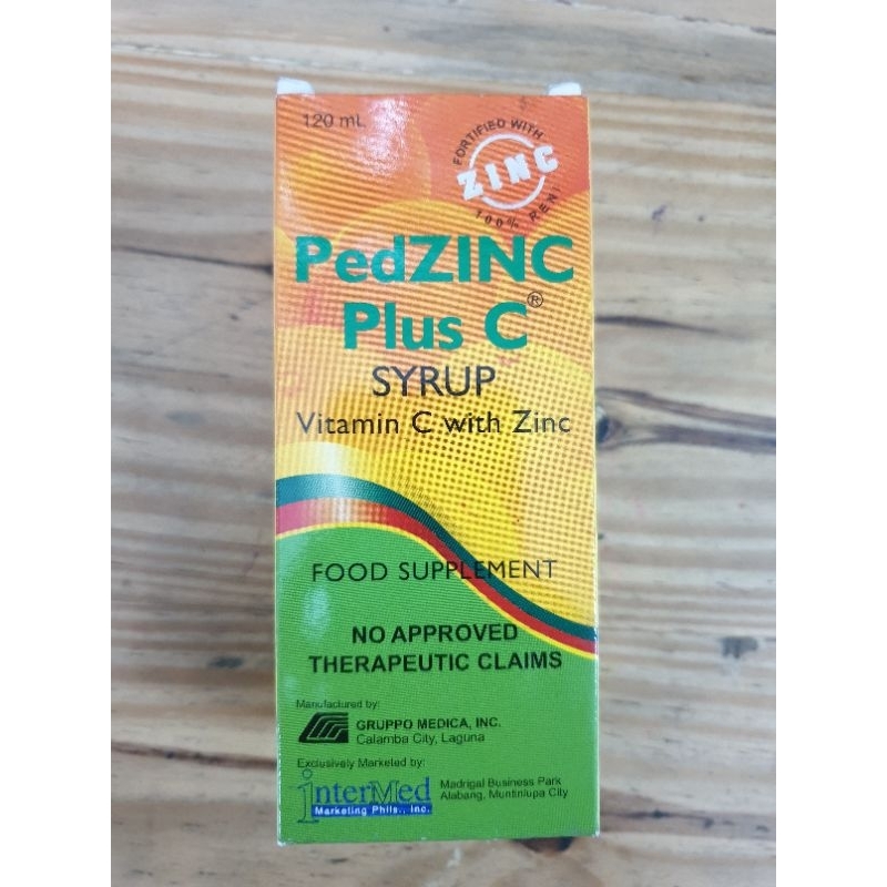 Pedzinc plus C syrup (vitamin C + zinc) 120ml | Shopee Philippines