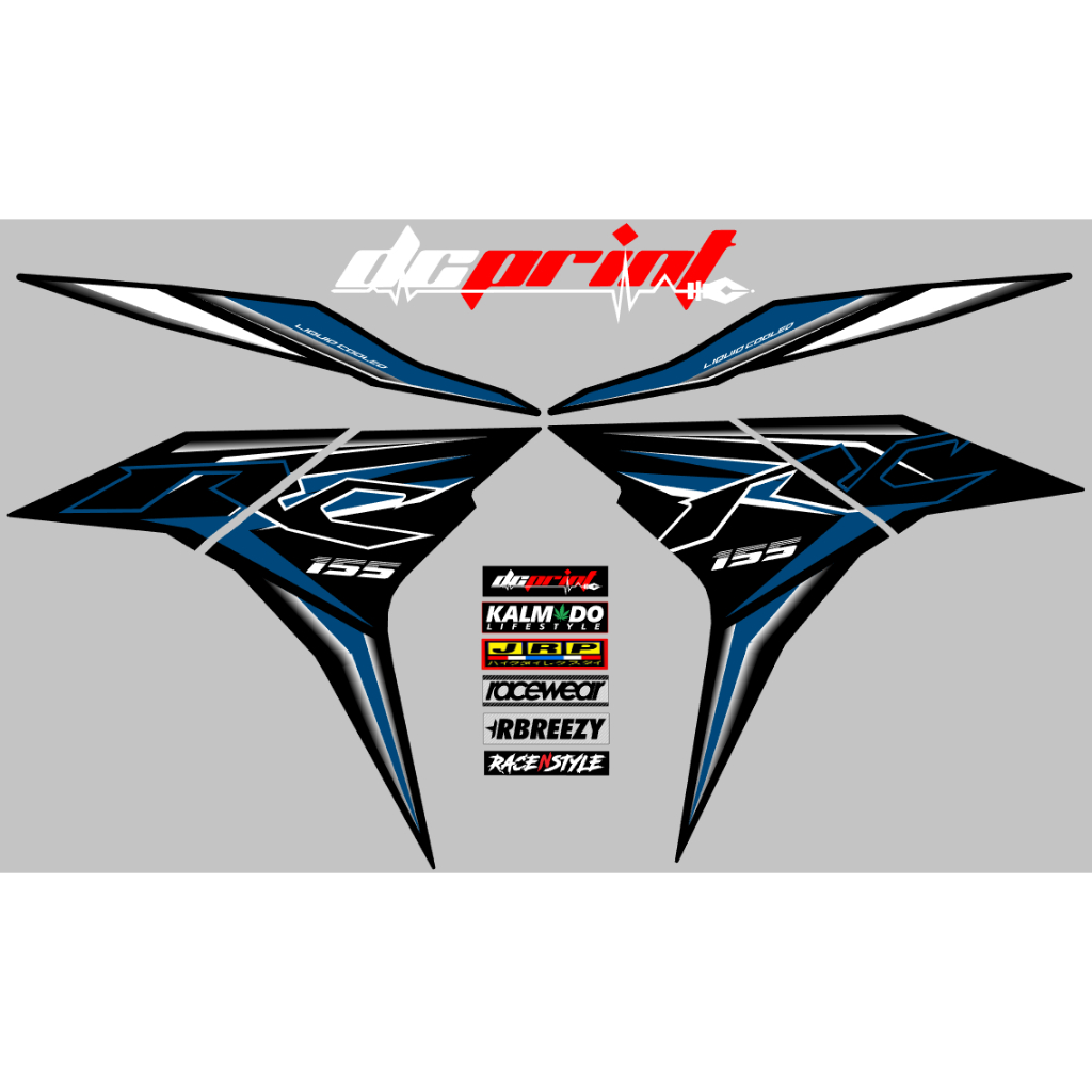 Sniper155 DECALS RC DESIGN Waterproof Sticker | Shopee Philippines
