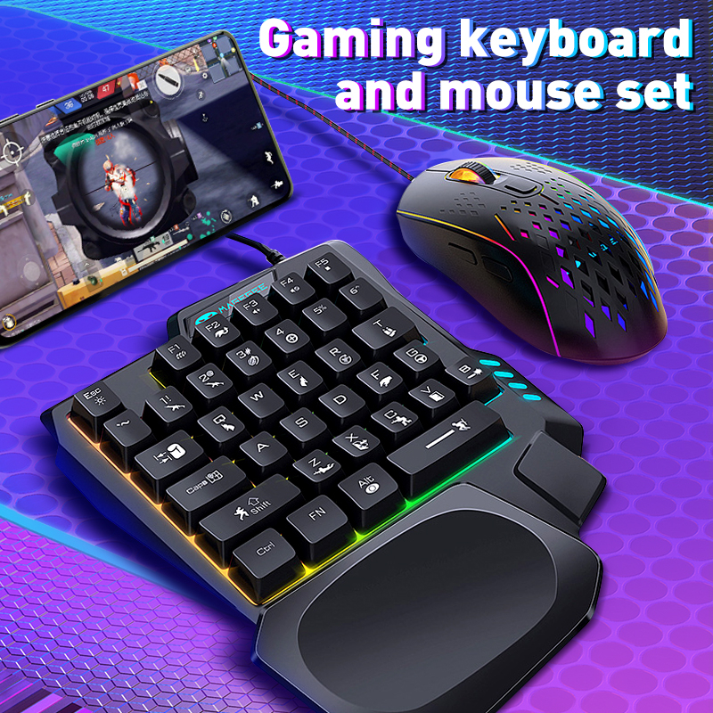 UBTECH Gaming Keyboard PUBG One-Handed Gaming Keyboard Mobile ...