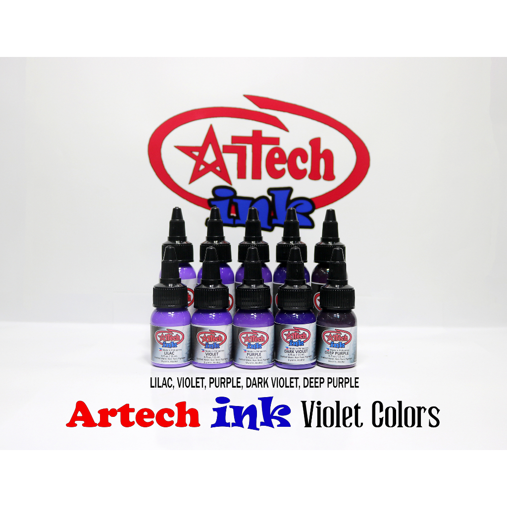ARTECH INK COLORS [VIOLET COLORS] (Originally Filipino Made Tattoo Inks ...