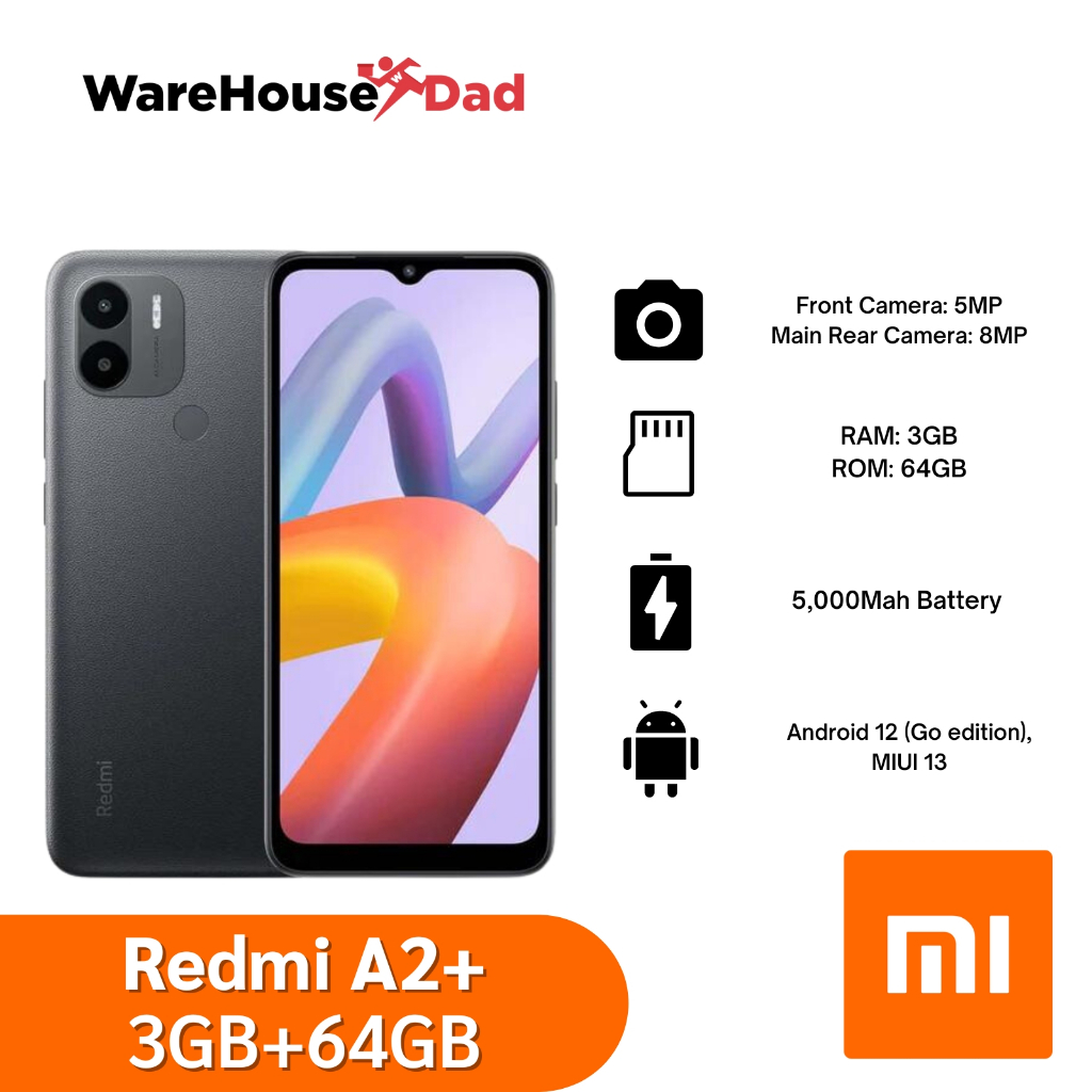 Xiaomi Redmi A2+ (3GB+64GB) Smartphone | Shopee Philippines